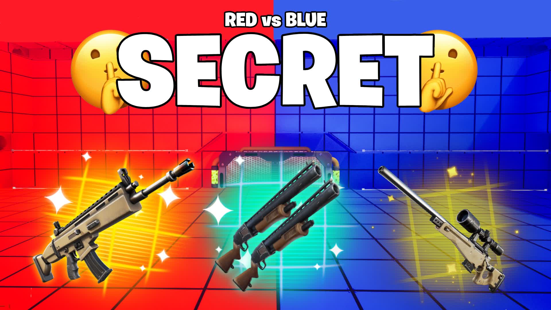 SECRET MAP RED VS BLUE 🔴🔵 0611-7167-1489 by recompensa - Fortnite ...