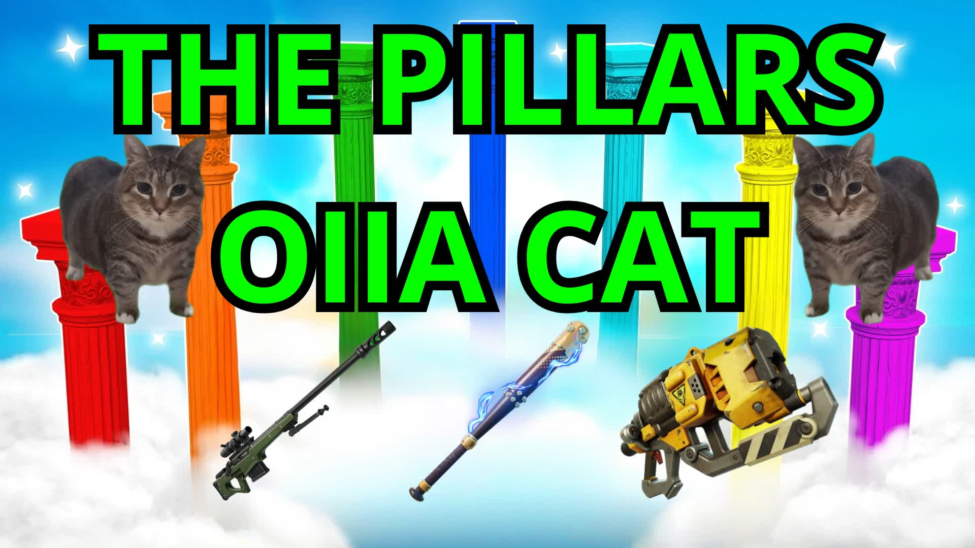 OIIA CAT PILLARS ! 🐱🐈 4651-5666-6547 من ابتكار stability - Fortnite
