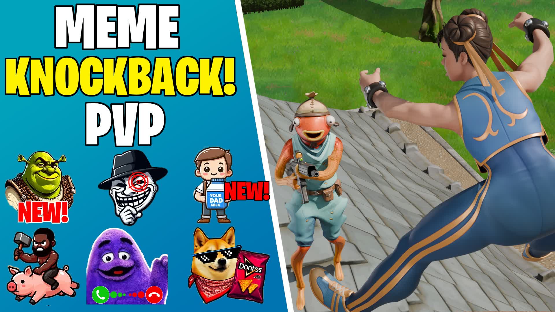 MEME KNOCKBACK PVP💥 8671-5344-7346 by dubski - Fortnite Creative Map ...