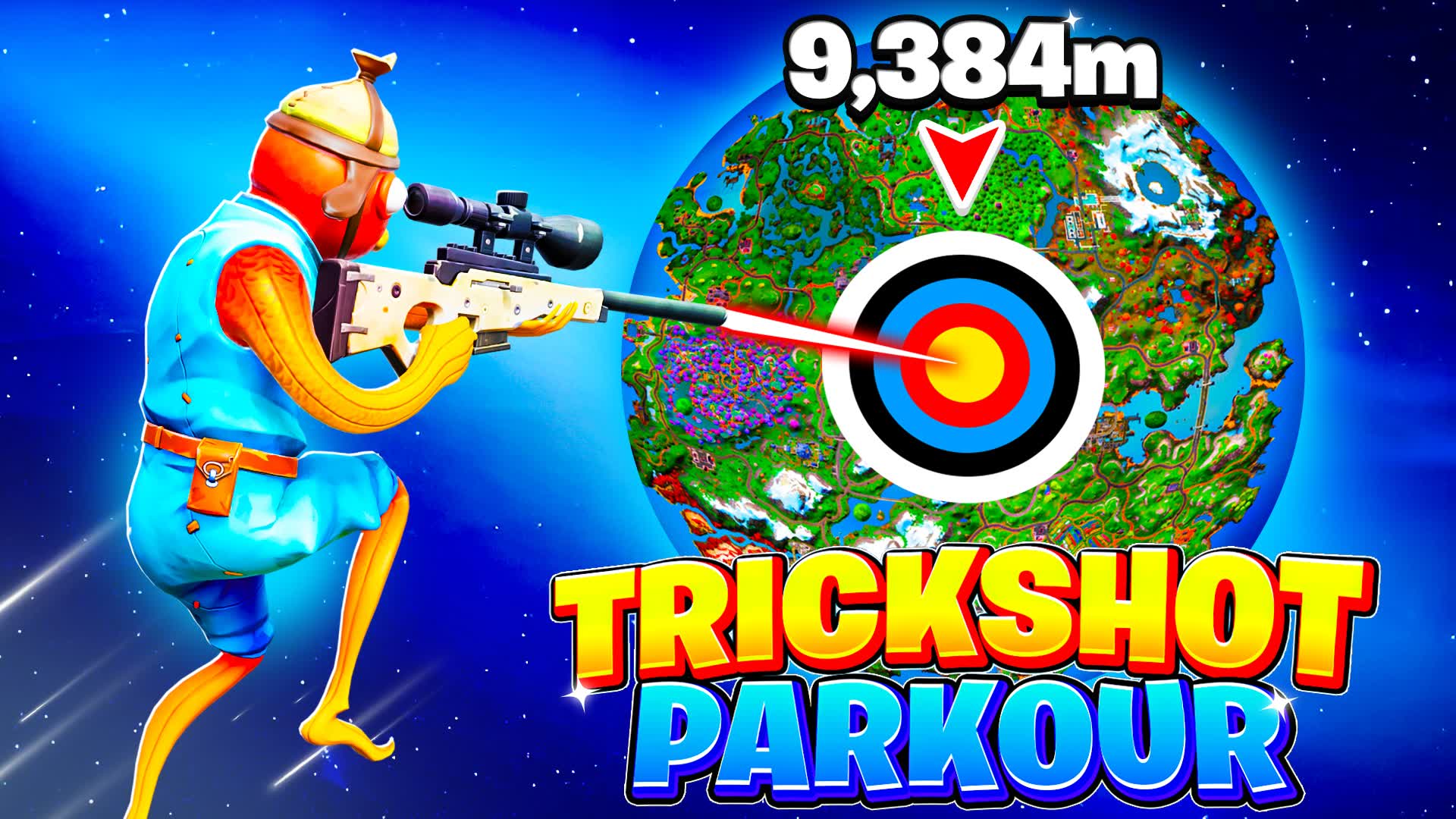 ⭐️CRAZY TRICKSHOT PARKOUR🎯100 LEVELS 1667-8097-6318 by troll-queen - Fortnite Creative Map Code ...