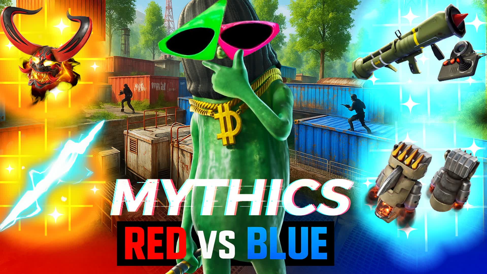 MYTHICS RED VS BLUE 👑😈 2231-5930-7605 by skynexus - Fortnite