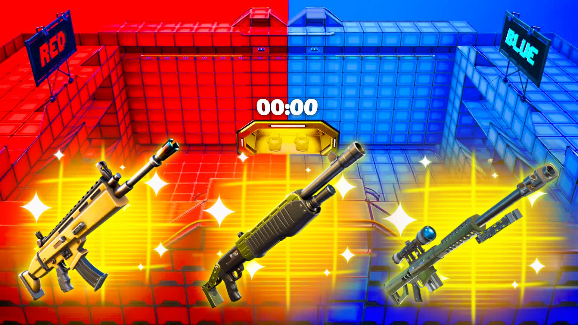 CRAZY RED VS BLUE 🔴🔵 9872-1344-1307 by souldproject - Fortnite Creative ...