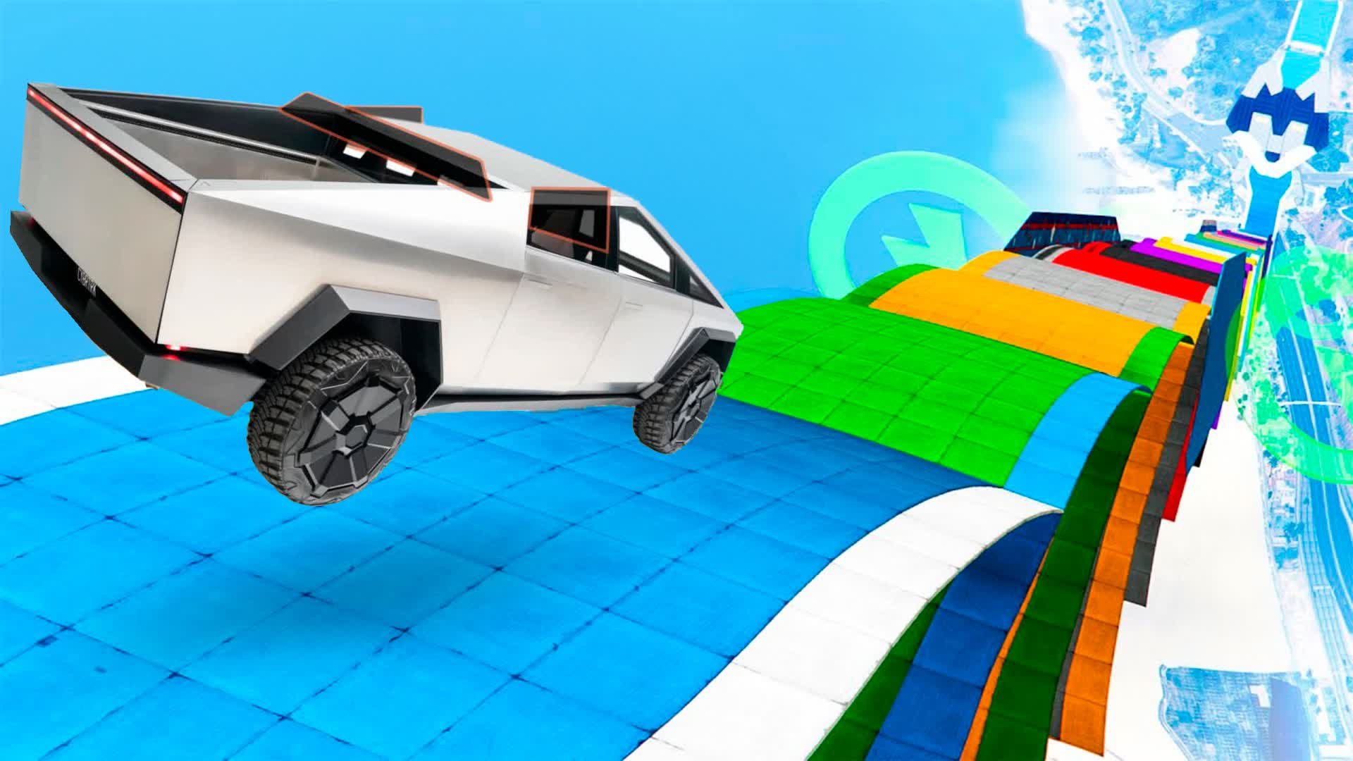 CYBERTRUCK MEGA RAMP 9875-4521-1604 من ابتكار onnemaps - Fortnite