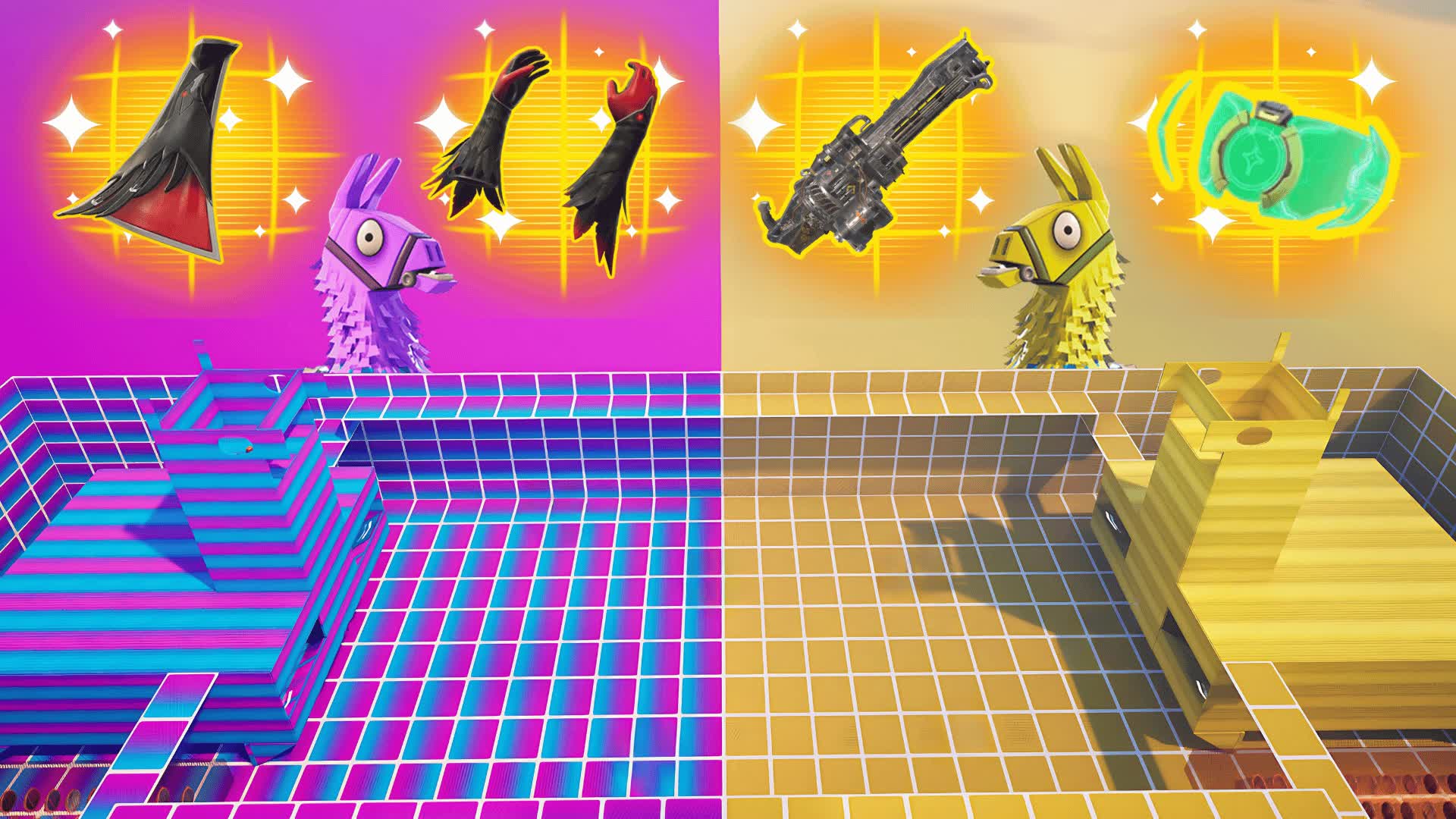Llama Gold vs Purple 8440-1322-2631 by sako1 - Fortnite