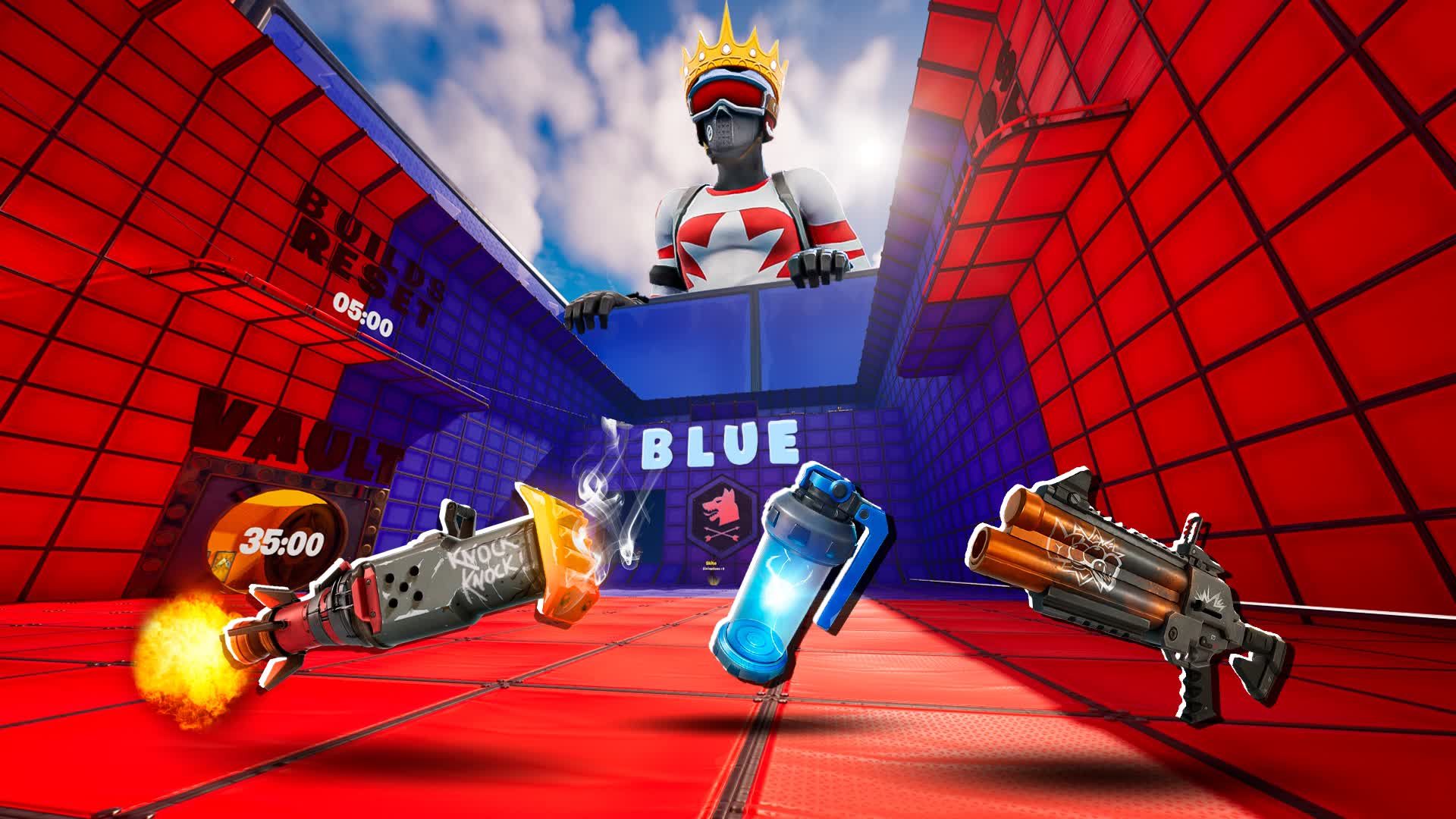 👑 KING🔴RED VS BLUE🔵 0357-6333-3346 by frustrate - Fortnite Creative Map ...