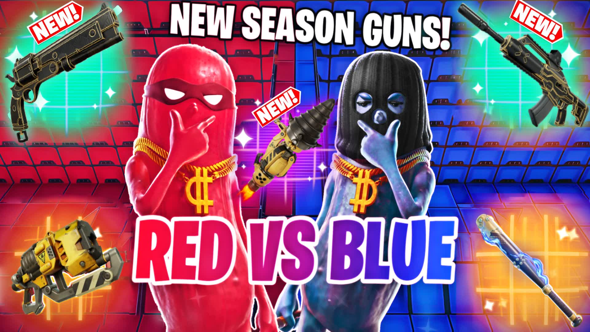 MEGA RED VS BLUE 🔴🔵 9851-8853-2597 by fming - Fortnite Creative Map ...