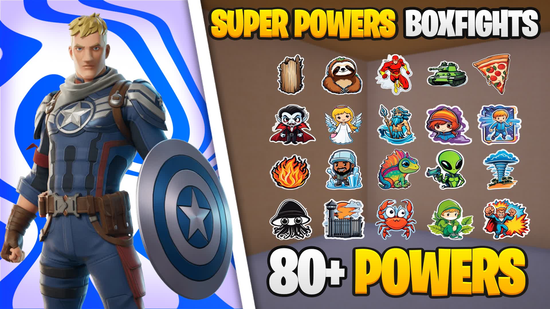 SUPER POWERS BOX PVP📦 3568-6851-5754 by apk_creative - Fortnite