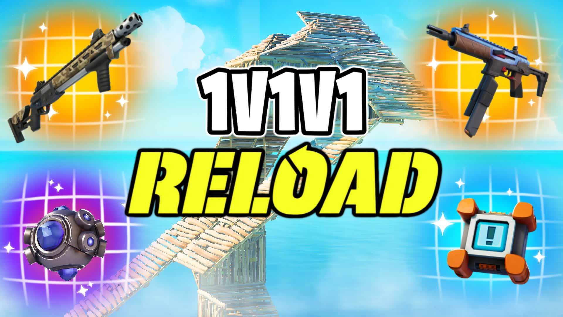 1v1v1v1 RELOAD PVP 1v2 2v1 1v1v1 FFAHero 3598-5259-5920 by edison - Fortnite Creative Map Code ...