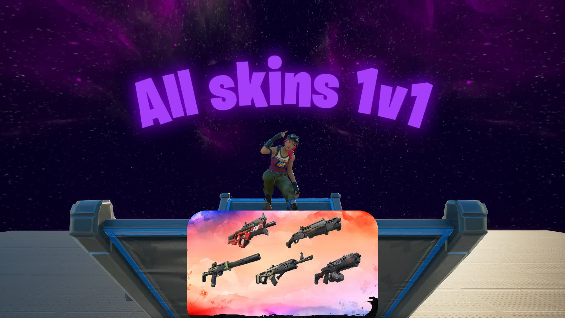 All skins 1v1 (NEW GUNS) 7972-6446-6307 by h4zrd - Fortnite Creative ...