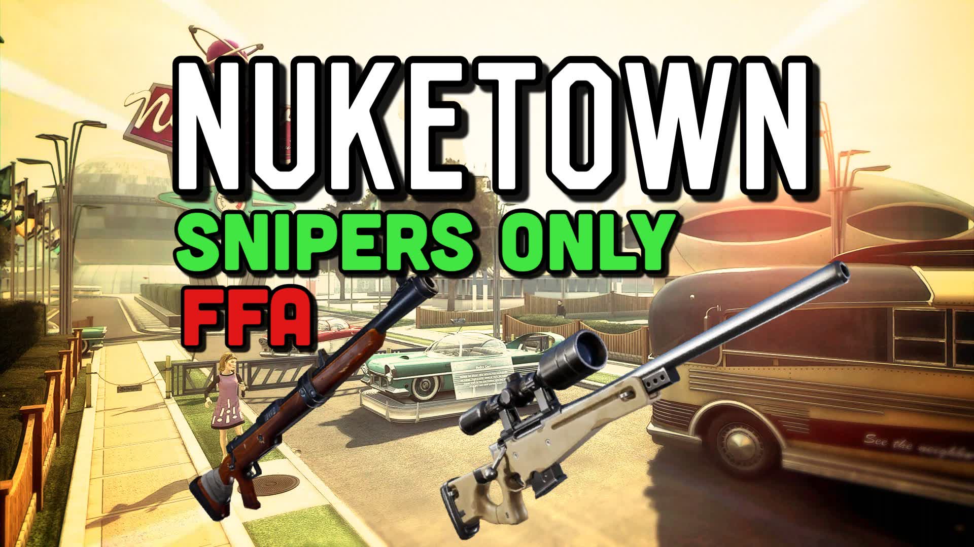 NUKETOWN - SNIPER ONE SHOT FFA! 3870-2332-6933 by cudas - Fortnite Creative Map Code - Fortnite.GG