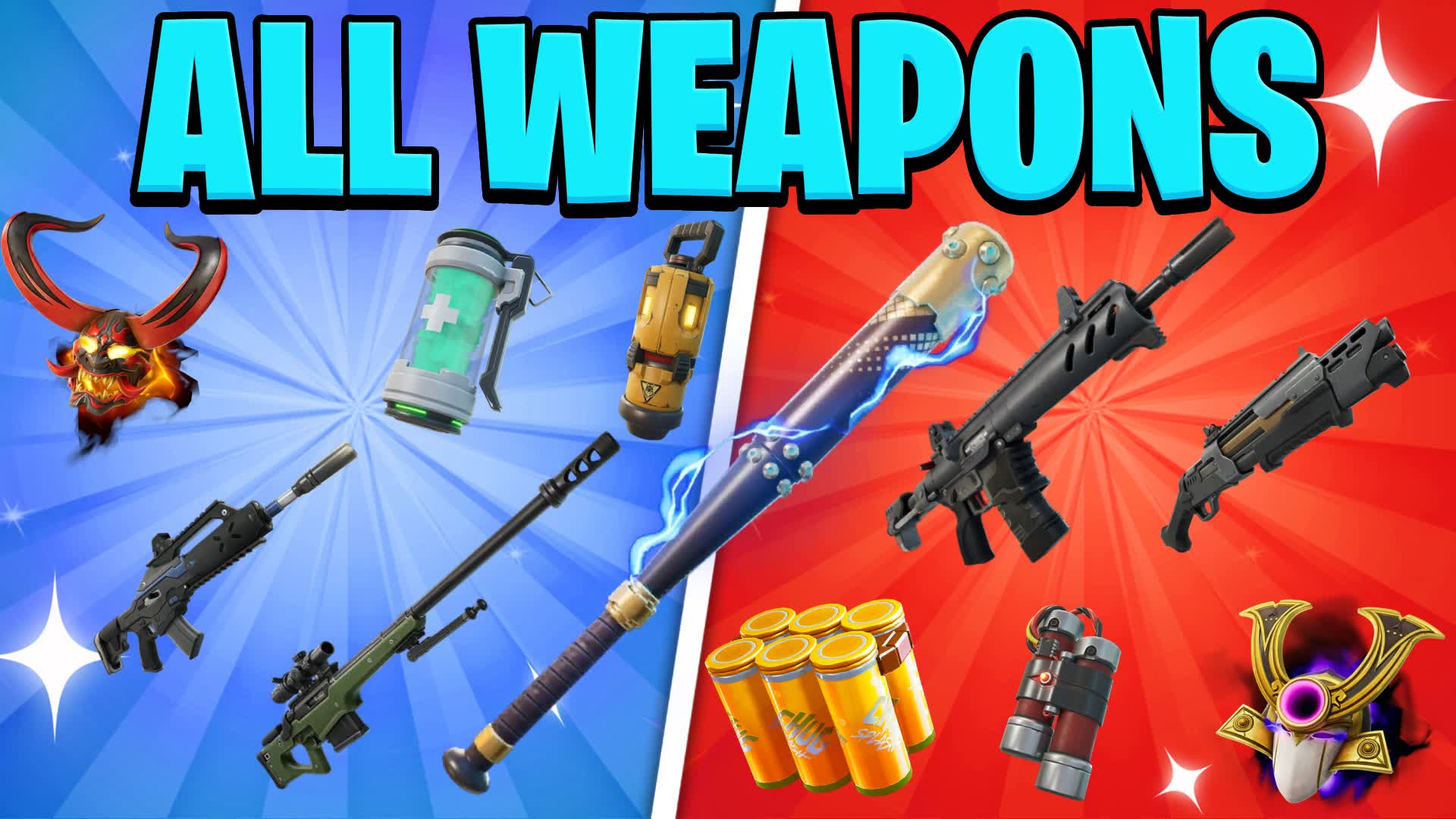 ALL WEAPONS - RED AND BLUE PIT 7746-0855-9140 by ibuildmaps - Fortnite ...