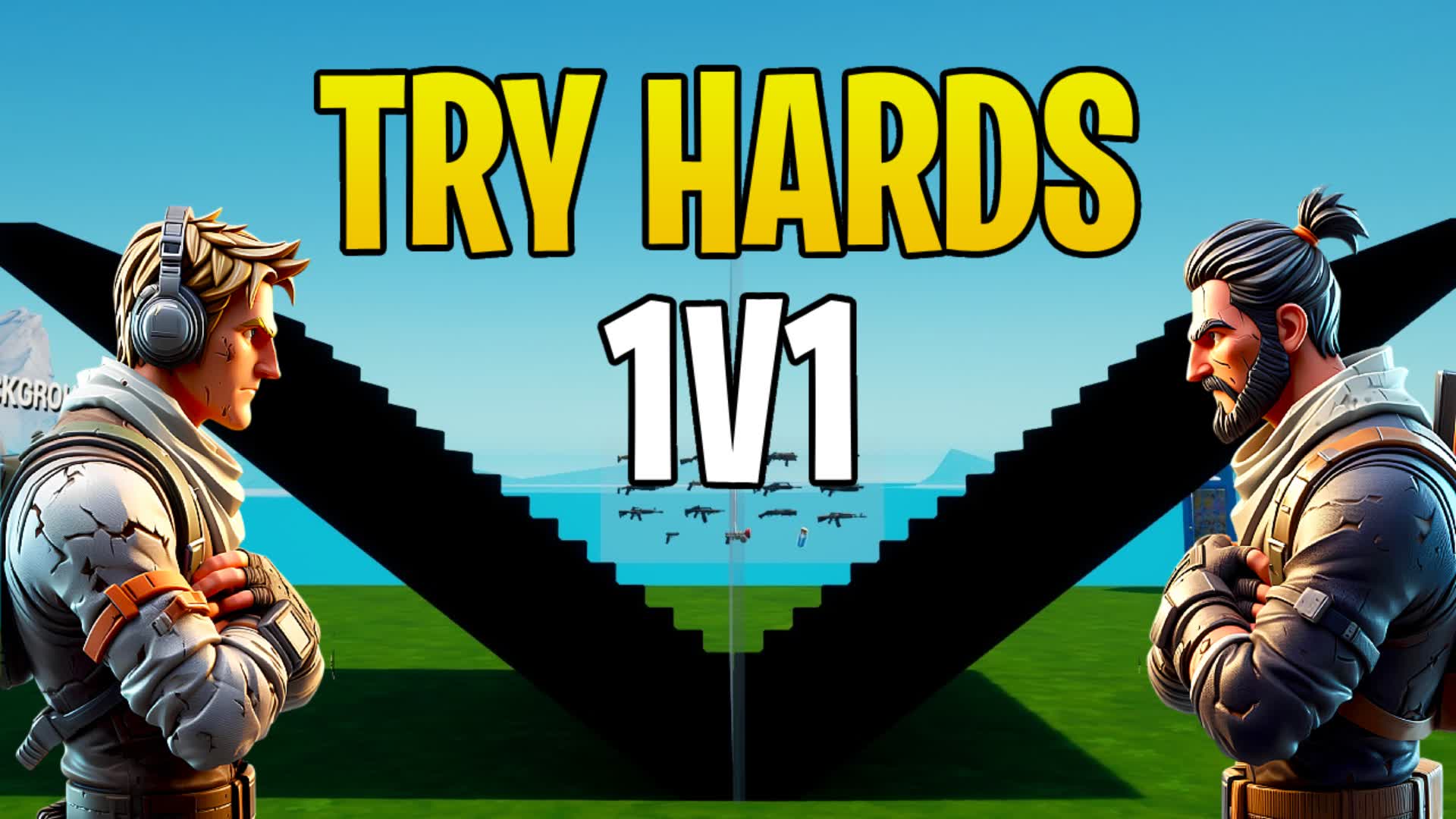 TRY HARDS 1V1 6166-9507-8076 by afon - Fortnite Creative Map Code ...