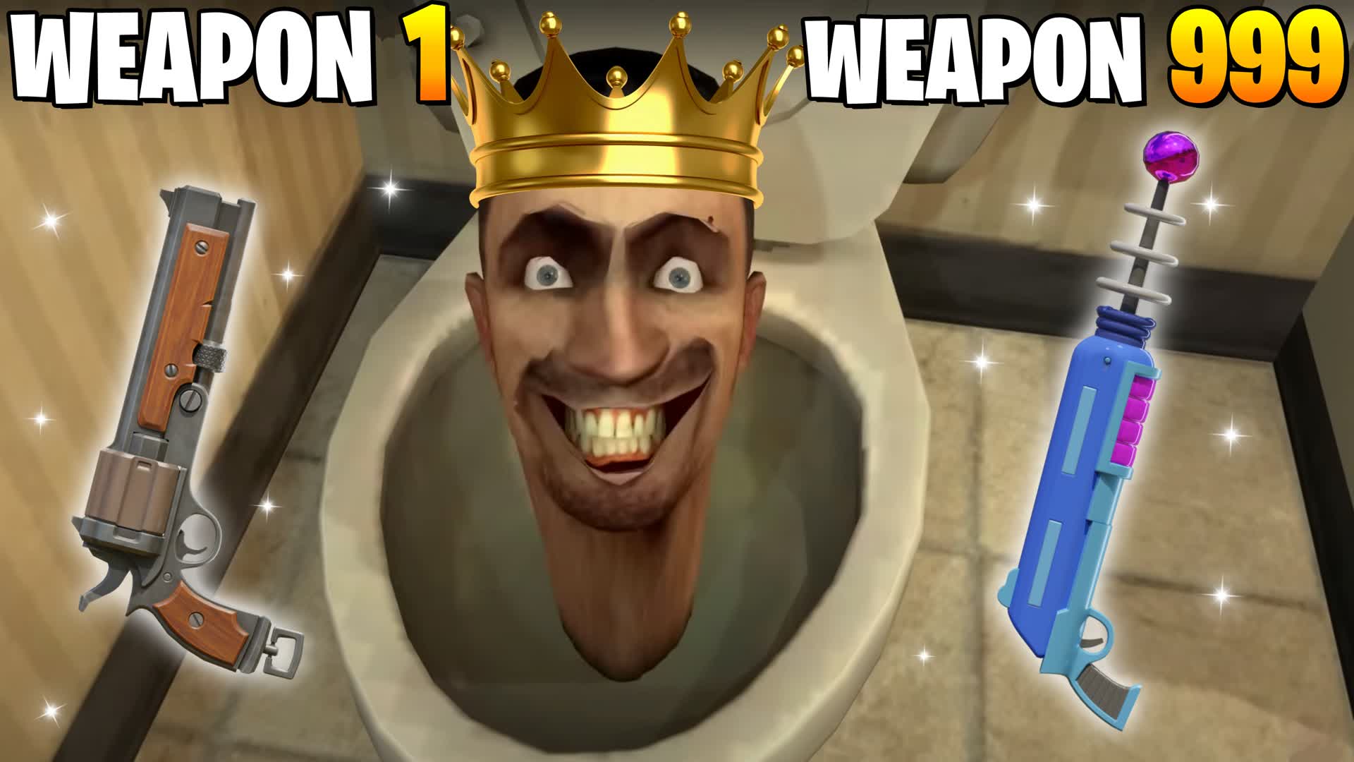 👑U THINK YOU'RE THE SKIBIDI? 💥GUN GAME 1117-0078-0835 by bigworld ...