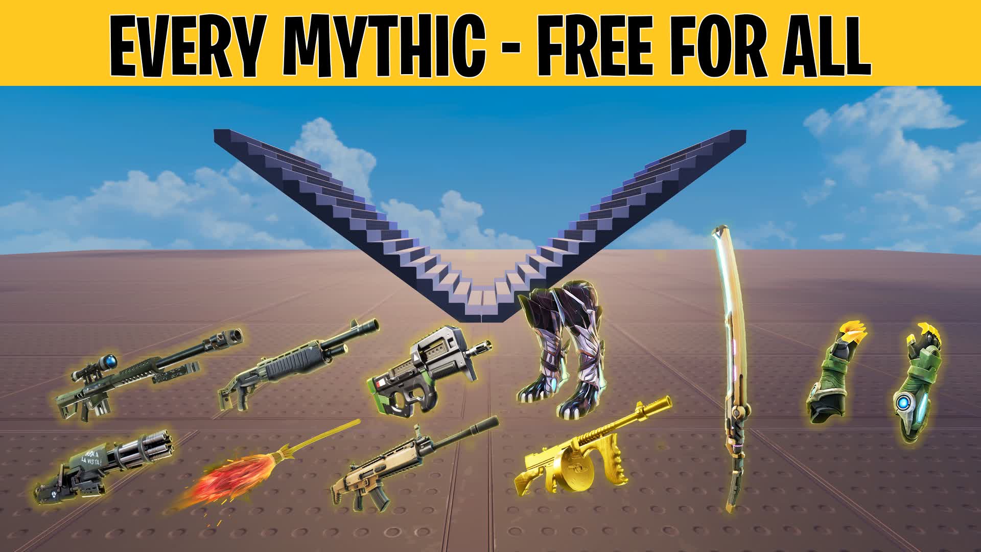 ⭐EVERY MYTHIC FFA⭐ 9079-5102-7170 by rabies - Fortnite Creative Map ...