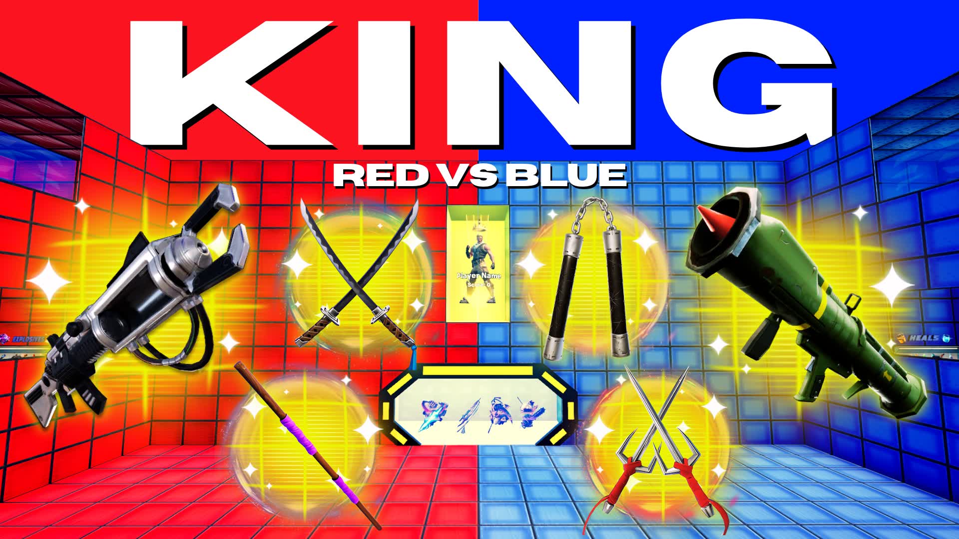 KING RED VS BLUE 🔴🔵 9991-8934-2949 by hypu - Fortnite Creative Map Code ...