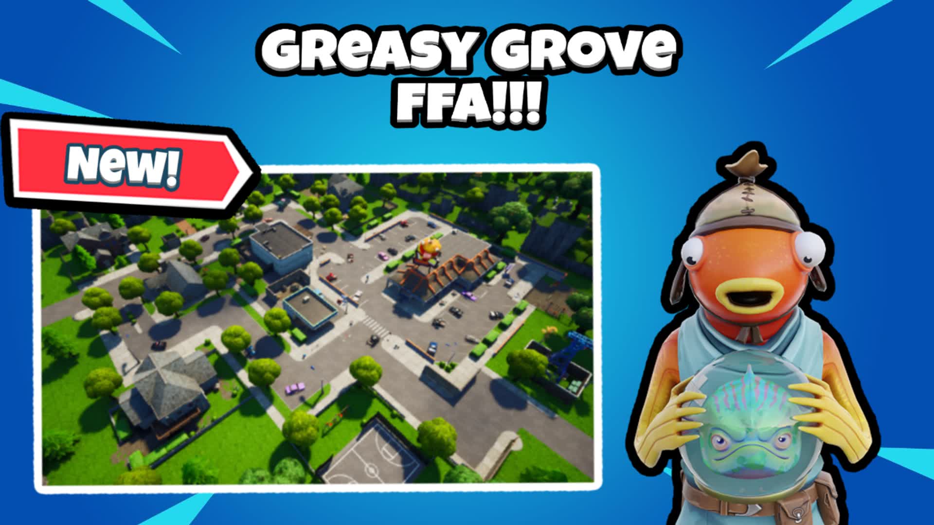 GREASY GROVE FFA 9909-2371-1725 by storyfires - Fortnite Creative Map Code - Fortnite.GG