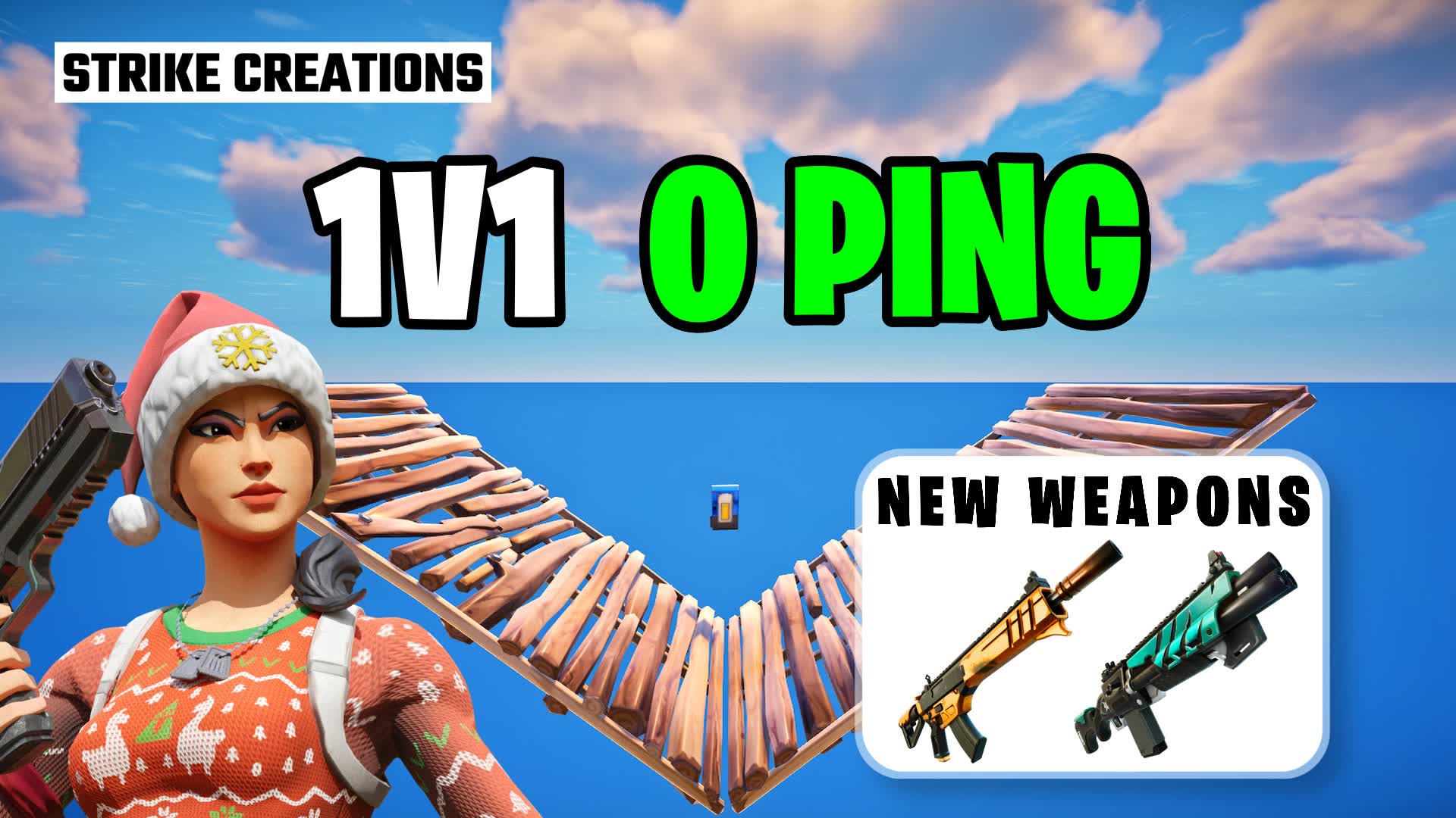 STRIKE 1V1 0 PING 📝 0732-1475-9519 من ابتكار strike_creations - Fortnite