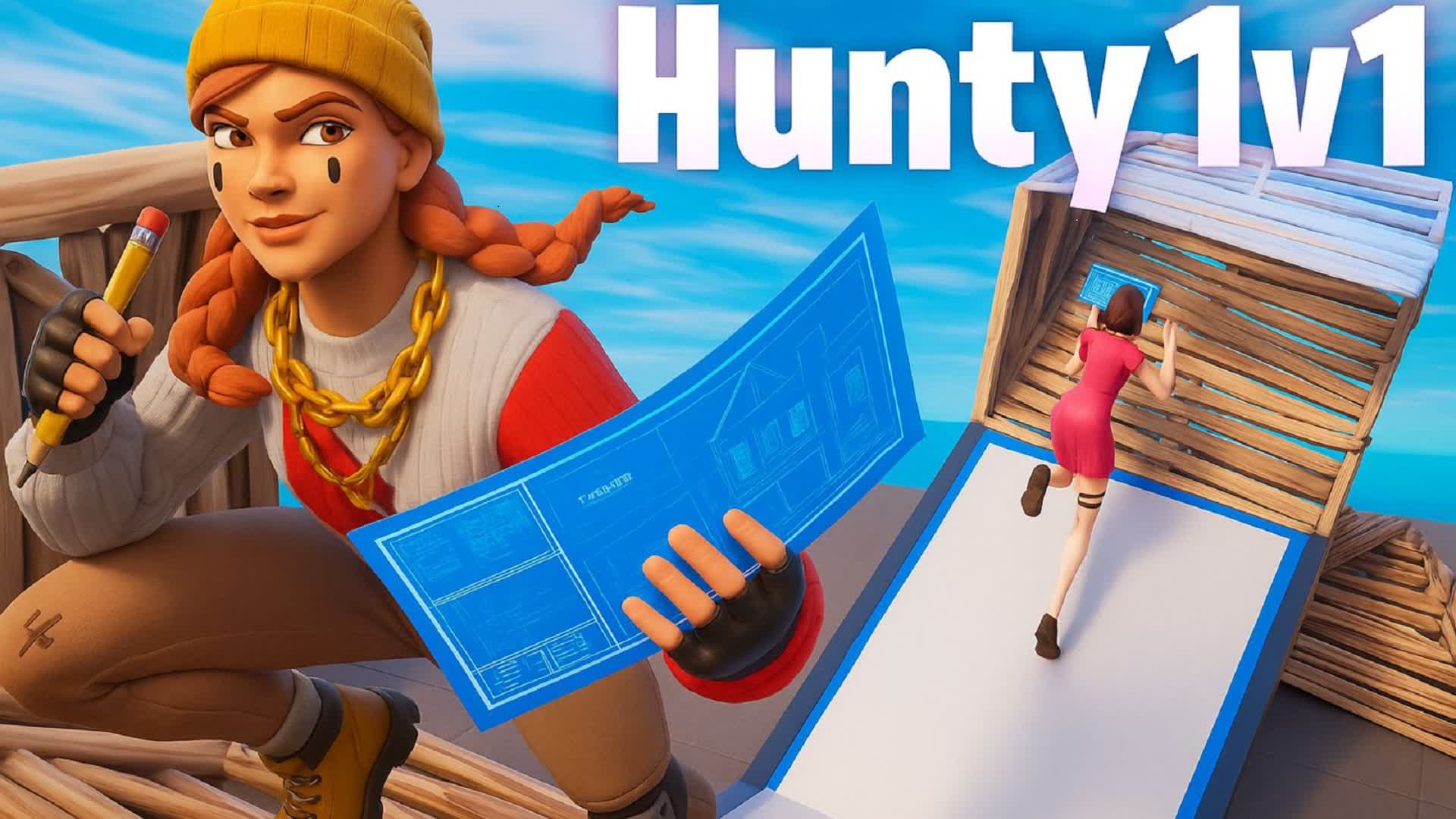 1v1 Hunty Build Fightsǃ 0598-5448-8570 by huntyalv - Fortnite Creative Map Code - Fortnite.GG