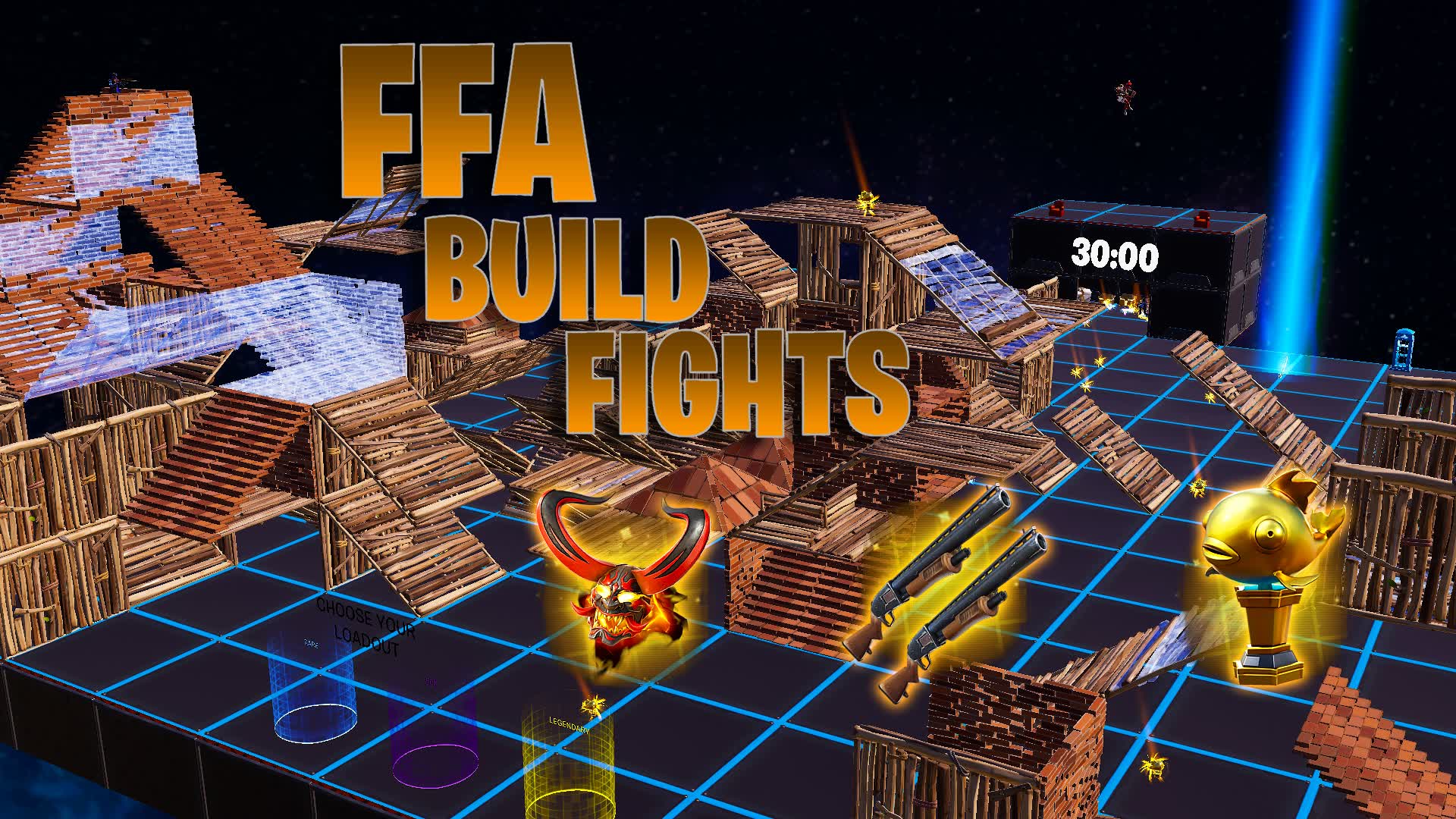 1V1 FFA BUILD FIGHTS [200 PUMP] 5410-0428-1945 di aftershock - Fortnite