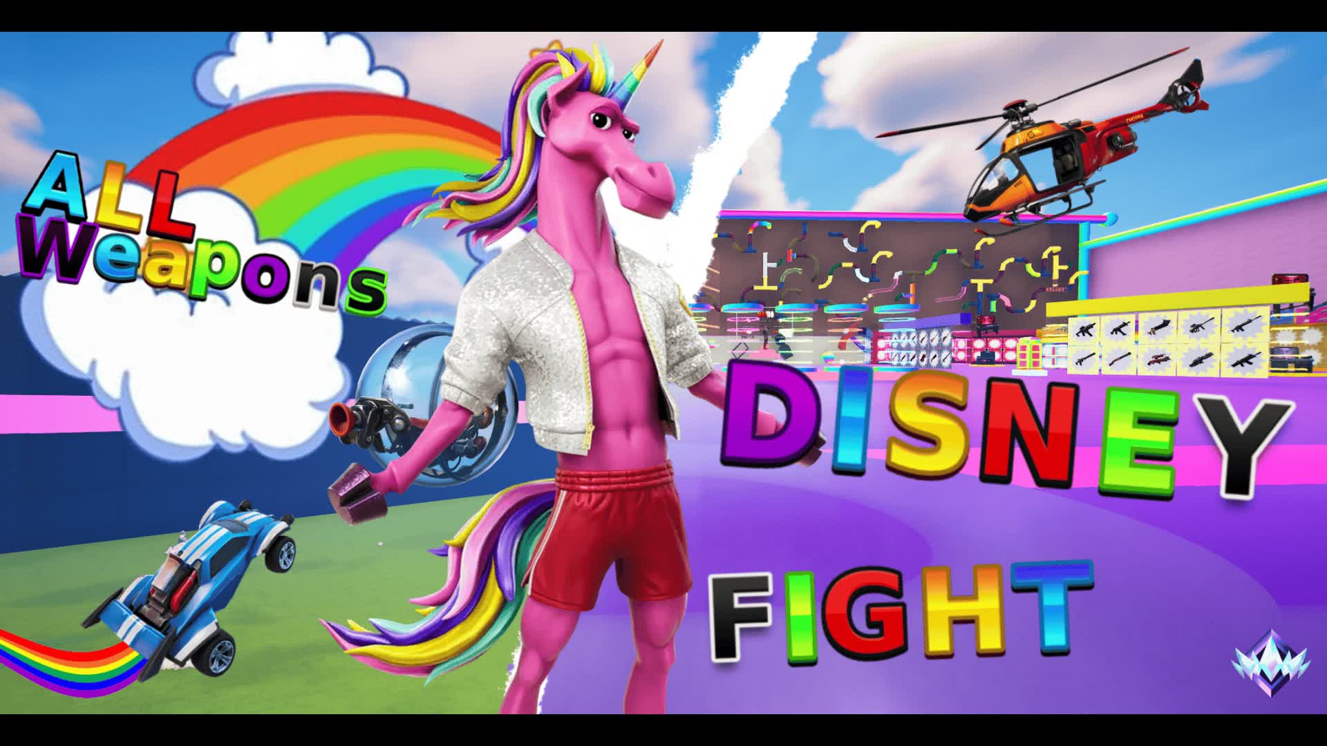 All Weapons Disney Fight 1v1 3465-0265-0081 by npc4 - Fortnite Creative ...