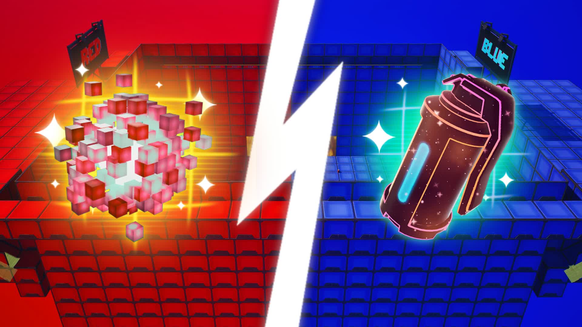 EPIC CRAZY ⭐️ RED VS BLUE 🔴🔵 2834-2889-7450 by flaash - Fortnite ...