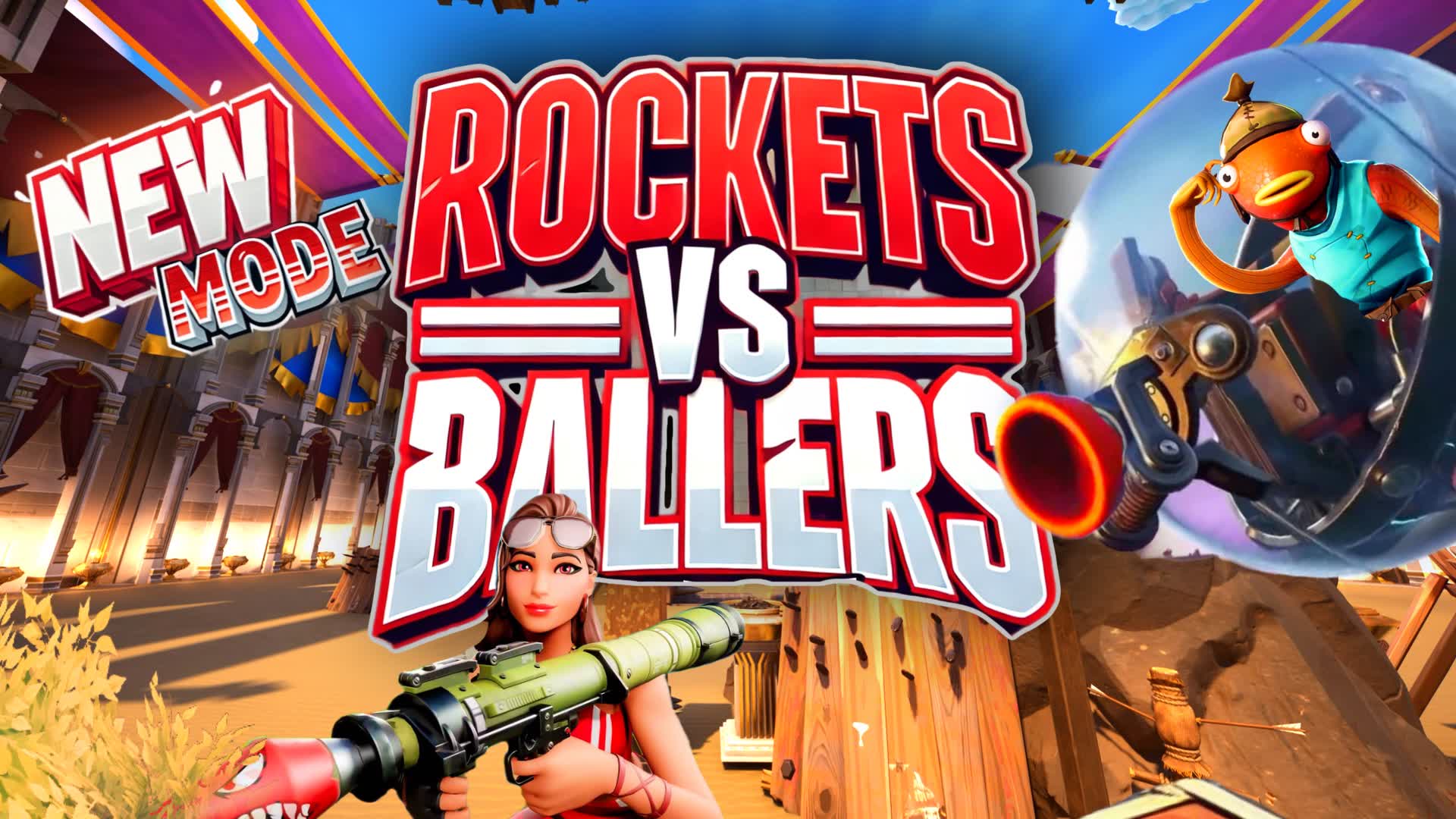Rockets VS Ballers - Original 3454-3786-1194 by foxware - Fortnite Creative Map Code - Fortnite.GG