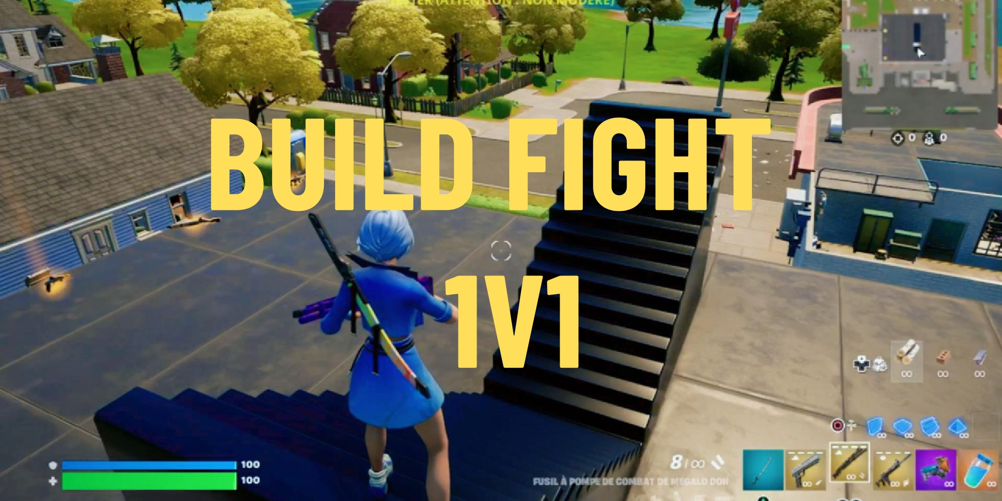 BUILD FIGHT 1V1 حاربني بالبناء 3925-7720-5757 by rouky - Fortnite Creative Map Code - Fortnite.GG