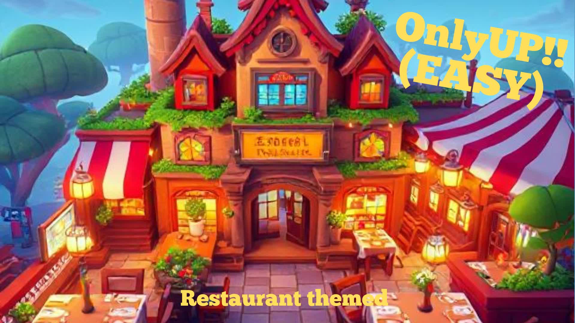 Restaurant themed OnlyUp 5351-9966-6690 by mctx - Fortnite Creative Map ...