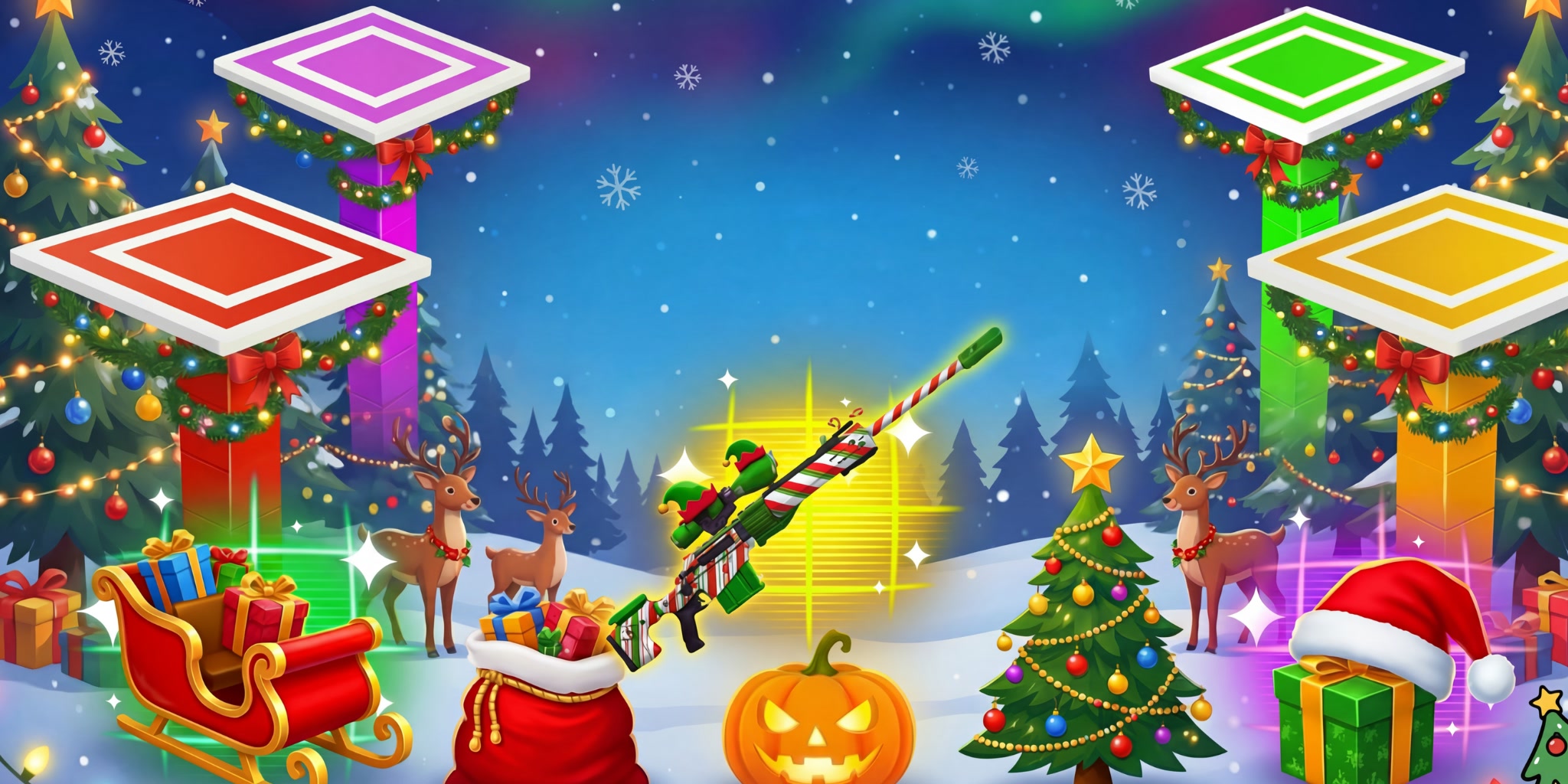 FESTIVE RED VS BLUE🔴🔵 ZERO BUILDS⭐ 5460-9148-2188 by h7c - Fortnite Creative Map Code - Fortnite.GG