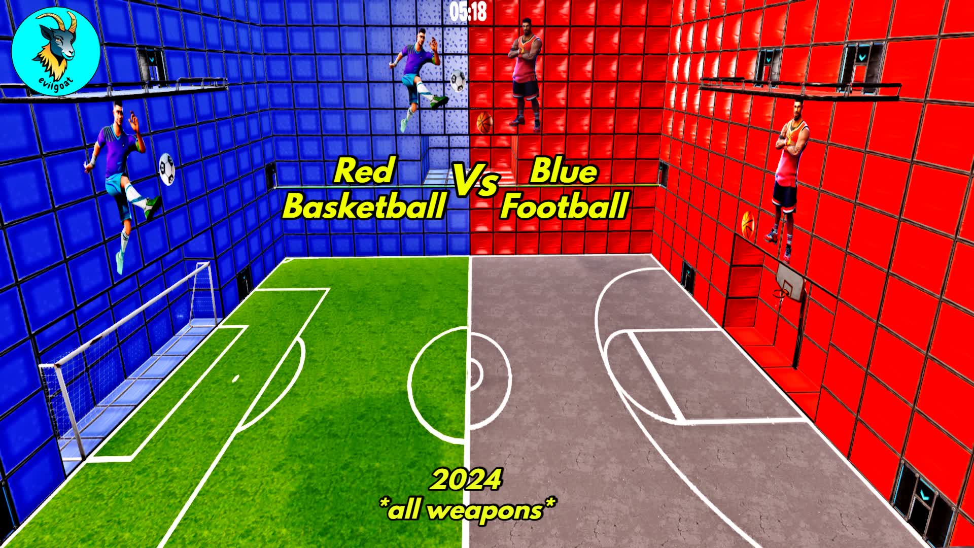 Red vs Blue - Basketball & Football 2676-4228-1549 by evilgoat ...
