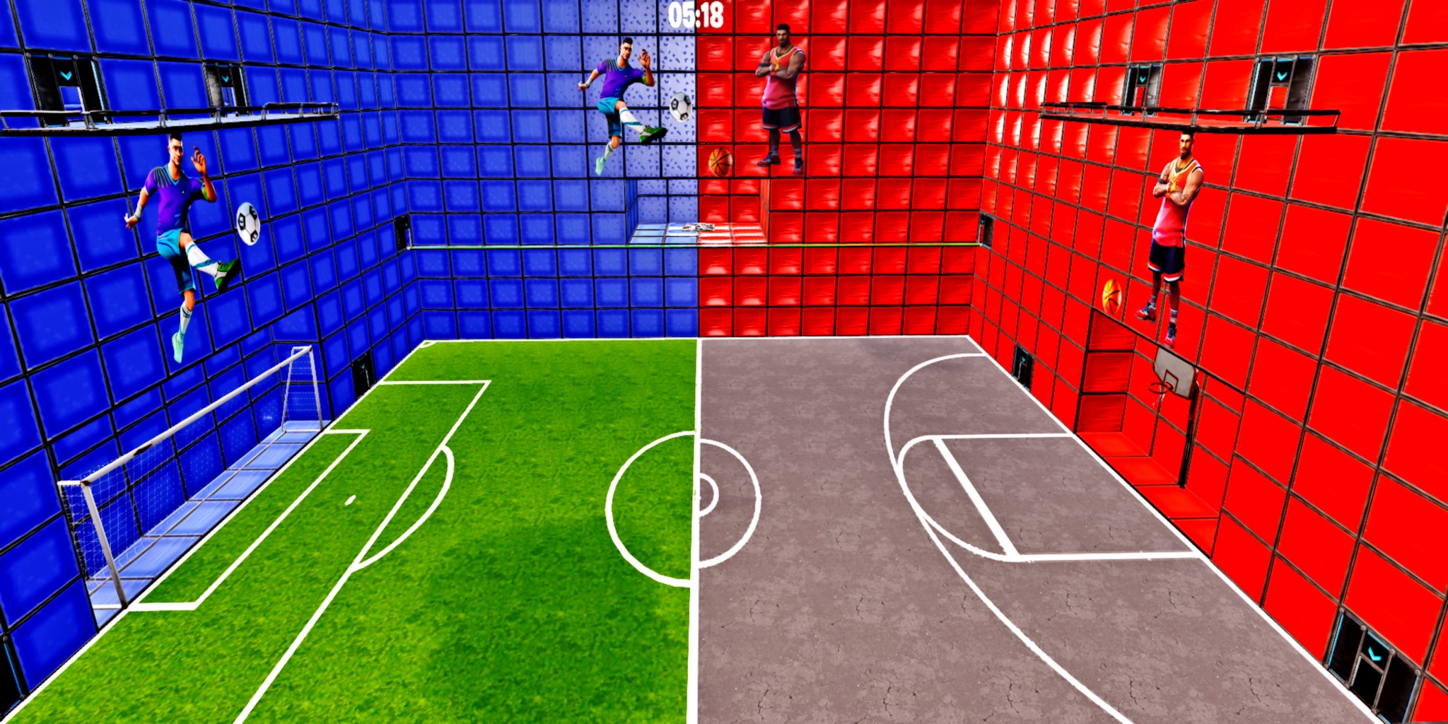Red vs Blue [2.0] - Basket & Soccer 2676-4228-1549 by evilgoat ...
