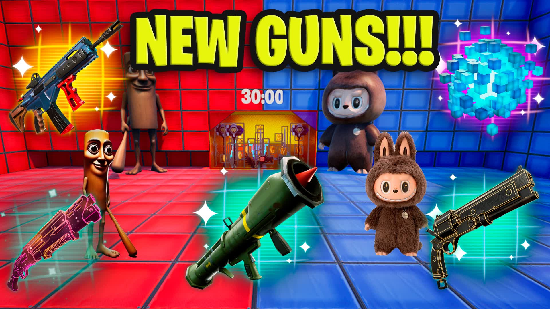 RED🔴VS BLUE🔵!SAHUR VS LABUBU!NEW GUNS 4253-9517-9527 by wael281 ...