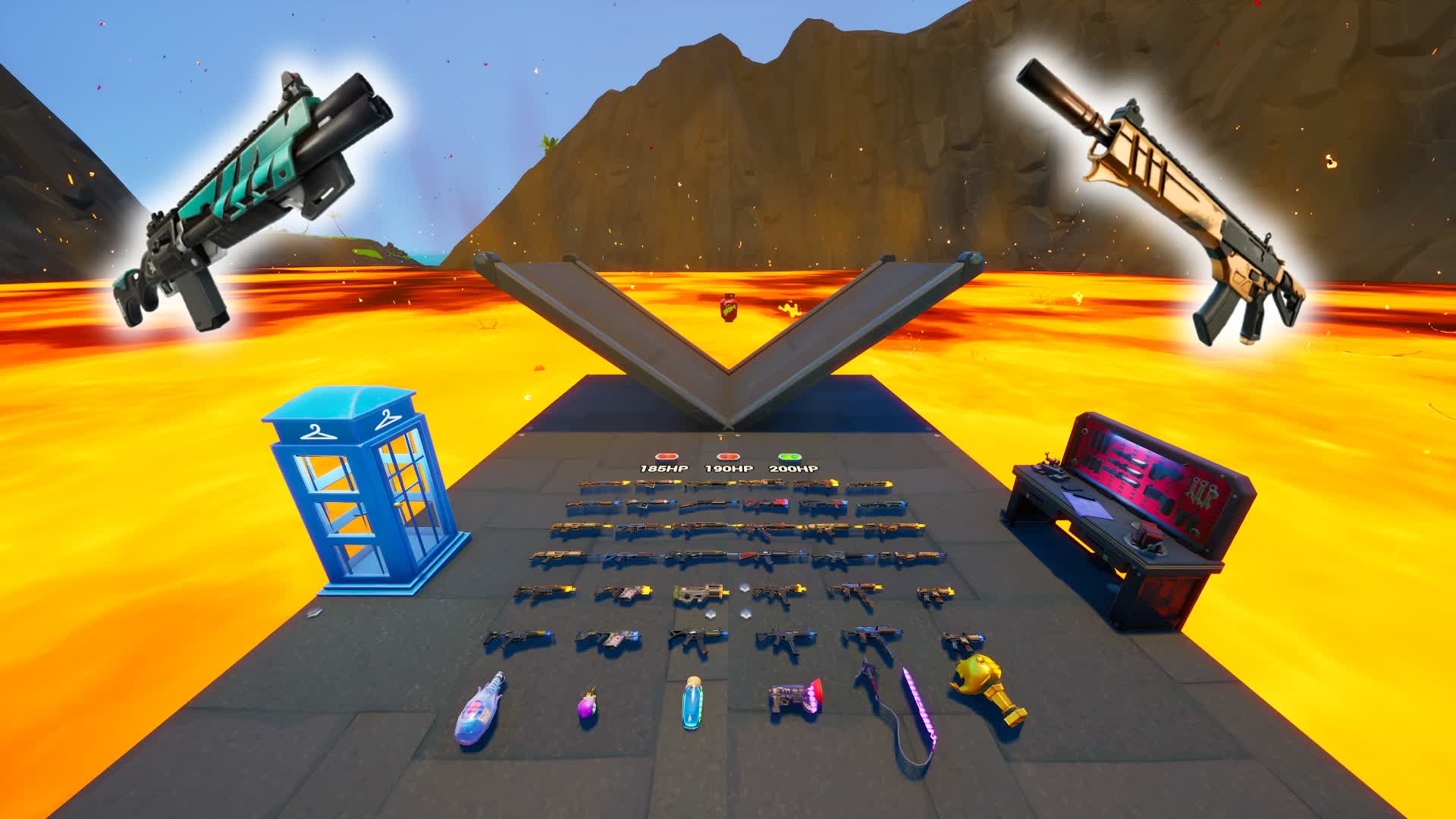 🌋VOLCANO 1V1🌋 6176-4301-1912 by yyorze - Fortnite Creative Map Code ...