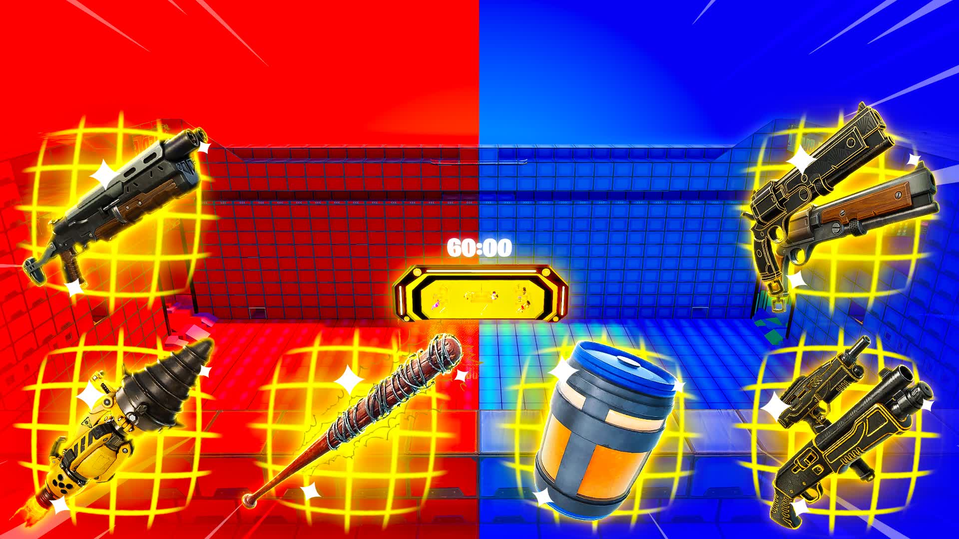 MEGA RED VS BLUE 🔴🔵 4848-9909-6162 by martex - Fortnite