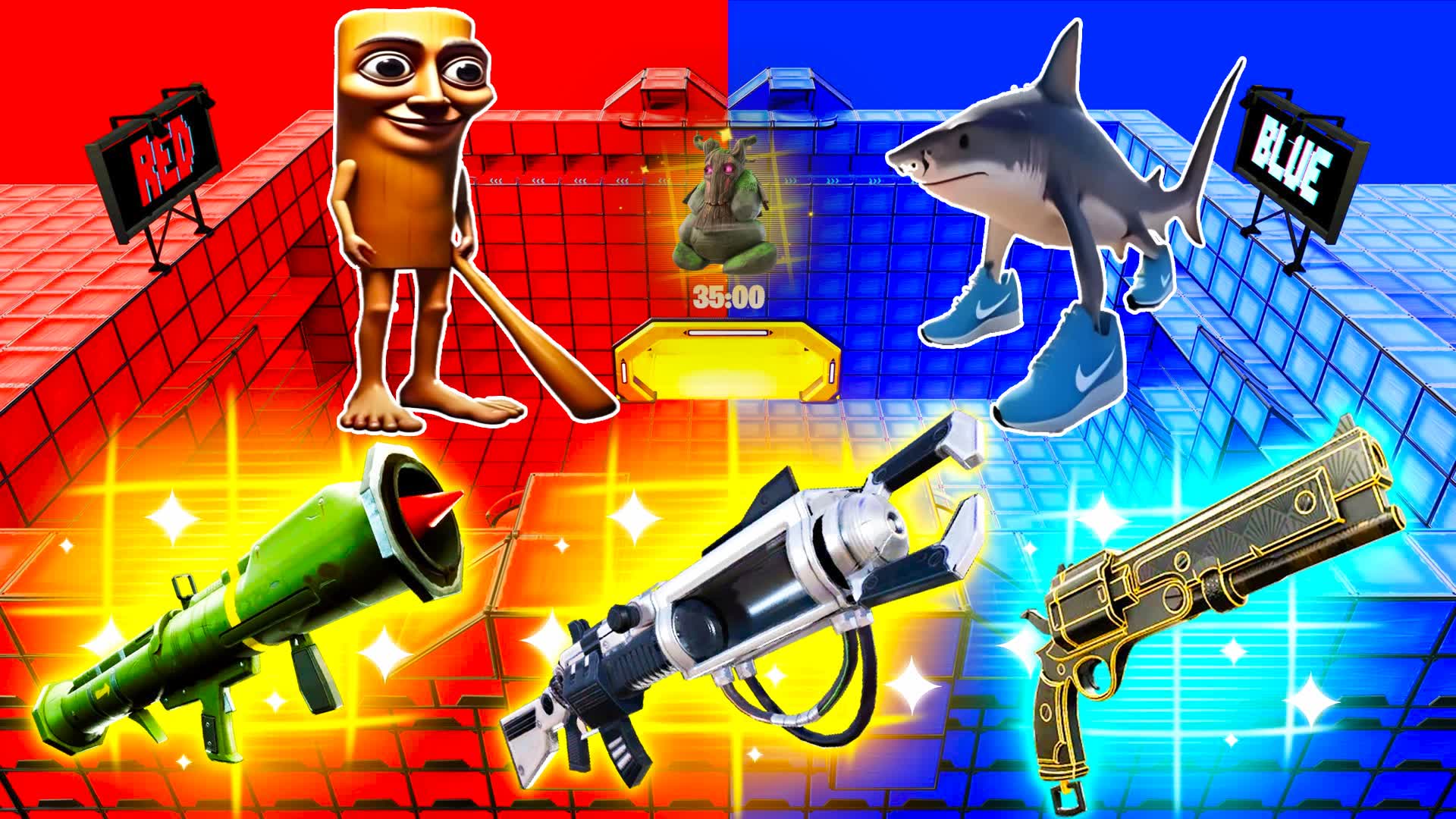 🧠MEGA BRAINROT RED VS BLUE 🔴🔵 5358-3755-6590 by eufnstudio - Fortnite ...