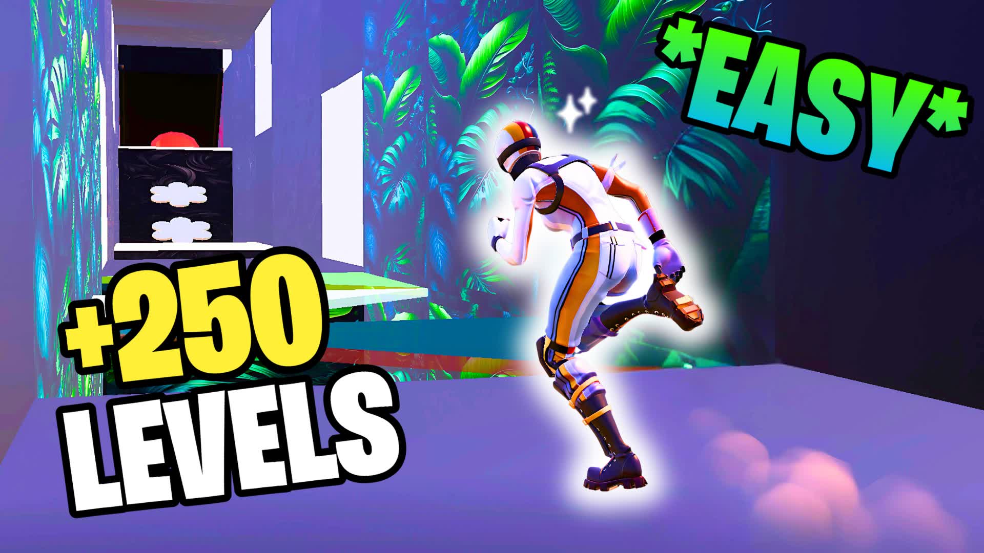 EASY PARKOUR THEME 250+ 7032-9012-9381, de coin-xp-map - Fortnite