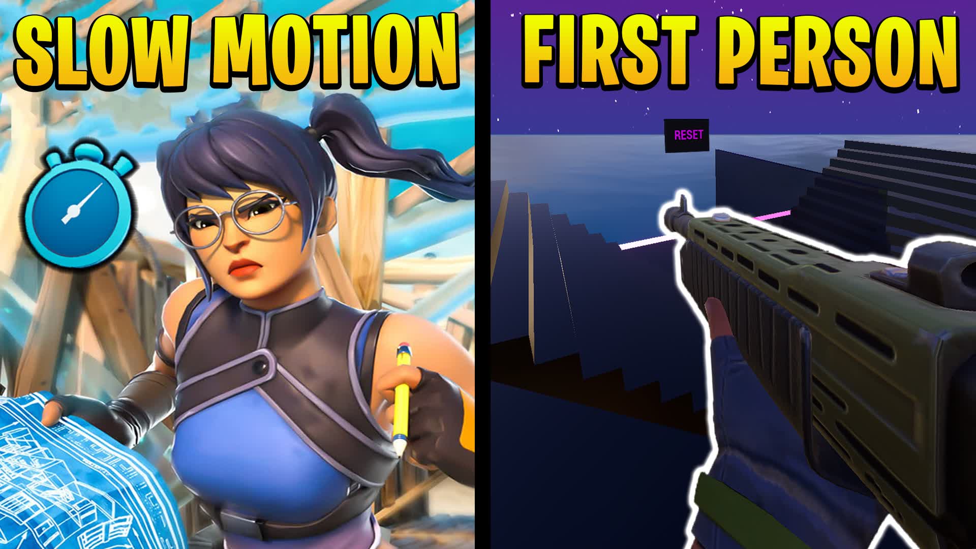 FIRST PERSON 1v1 (WITH SLO-MO) 5121-6526-6827 by tacoyt - Fortnite Creative Map Code - Fortnite.GG