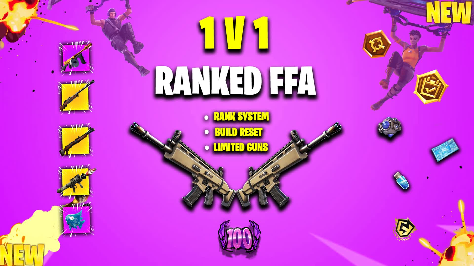 RANKED 1V1 BUILDFIGHTS 6258-5105-9285 by noorainkashif - Fortnite Creative Map Code - Fortnite.GG