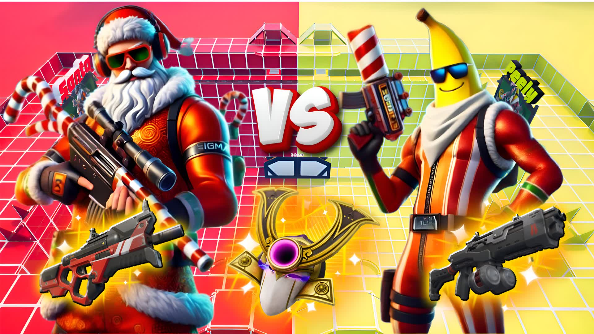 🎅Santa vs 🍌Peely🔴🟡 9881-8770-5010 by epicboy - Fortnite Creative Map ...