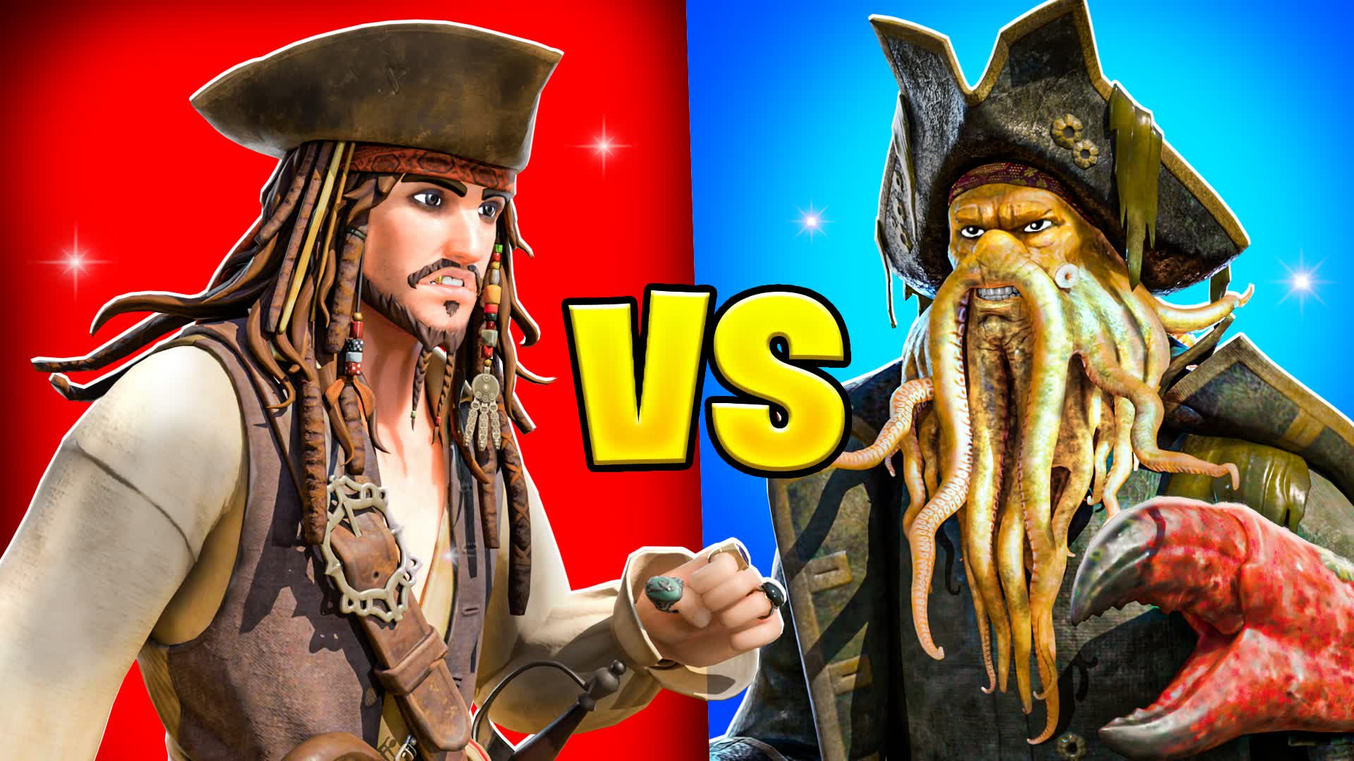 🏴‍☠️ JACK SPARROW VS DAVY JONES 🐙 0423-7067-2872 by gattu - Fortnite