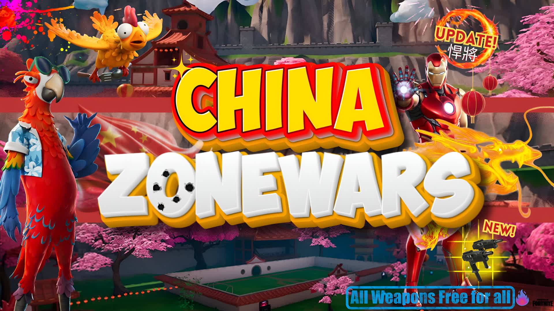 CHINA ZONEWARS 🐲 0377-3932-4956 by hattim - Fortnite Creative Map Code ...