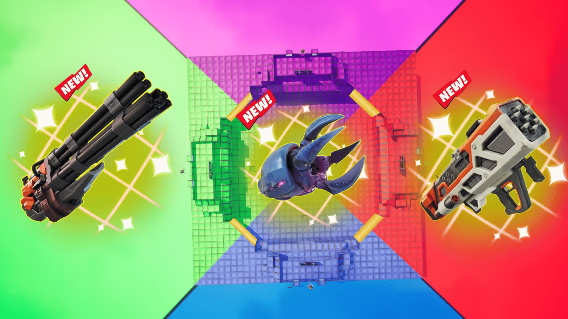 💚 GREEN vs 🩷 PINK vs ️ RED vs 💙 BLUE 3938-4437-7095 by sako1 - Fortnite ...