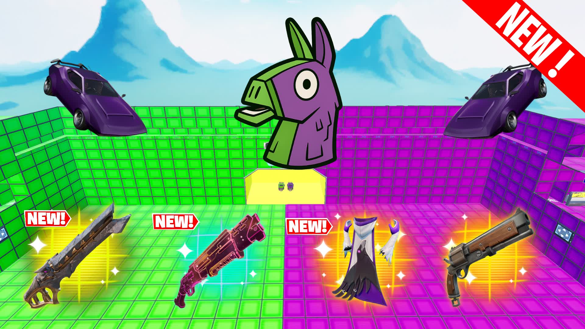 Epic Purple vs Green ALL Guns 🟢🟣 2251-9197-4912 by skyt3rek - Fortnite ...