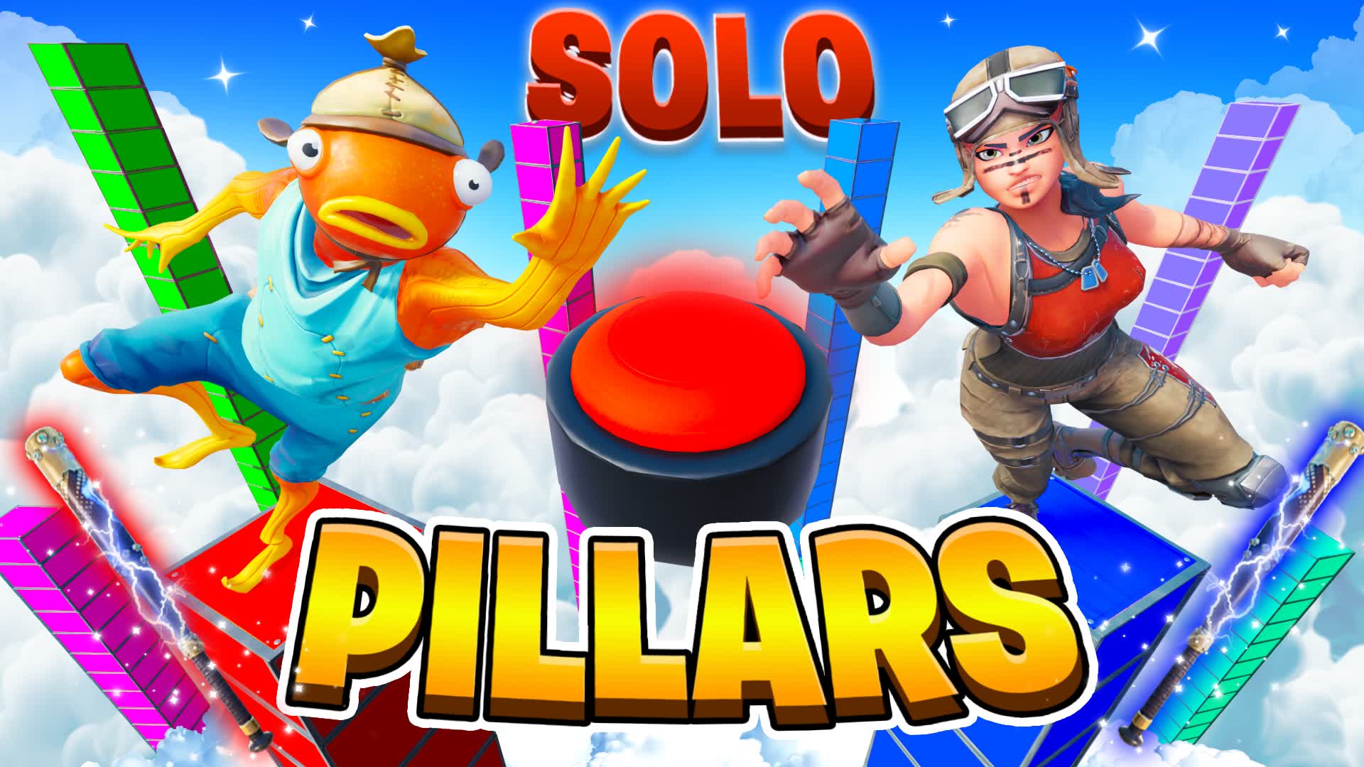 SOLO RVB PILLARS🔴🔵 0104-8433-1046 by hera.fn - Fortnite Creative Map ...