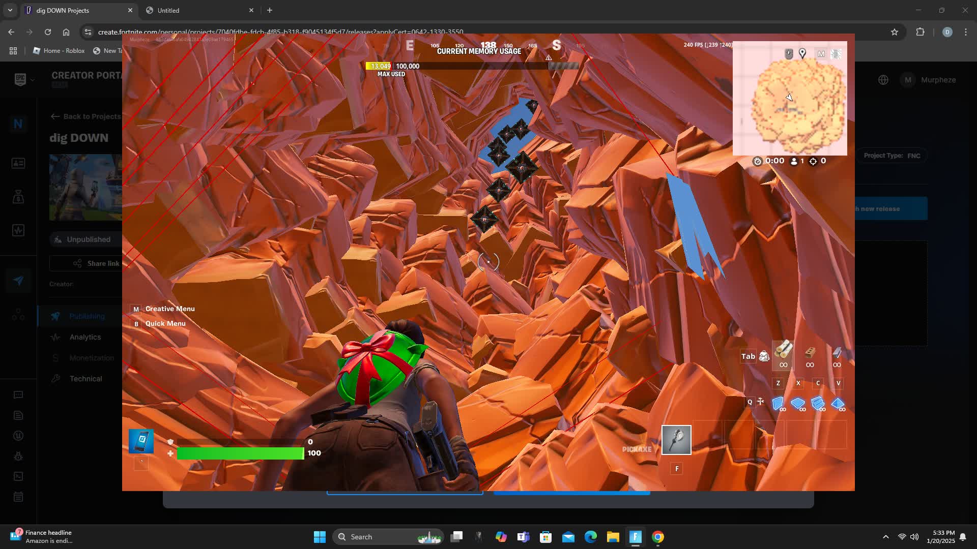 dig DOWN 9386-9027-9070 by decapk - Fortnite Creative Map Code ...