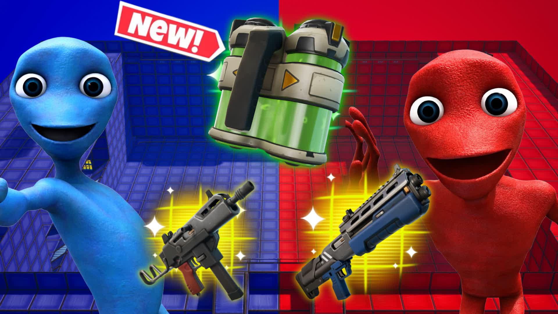 ALIEN RED VS BLUE CLASH 🔴🔵 6300-4049-9725 by sauxyy.yt - Fortnite ...