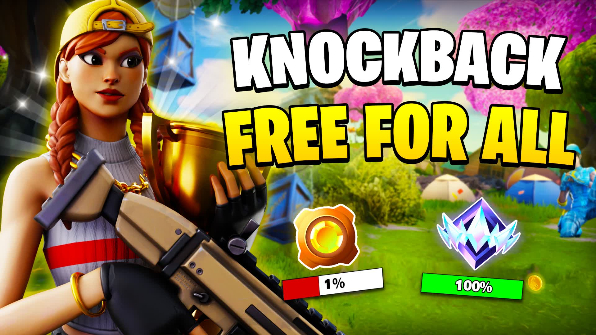 💥crazy Knockback Free For All🏆 6188 7873 2373 By Mandii Fortnite Creative Map Code Fortnitegg