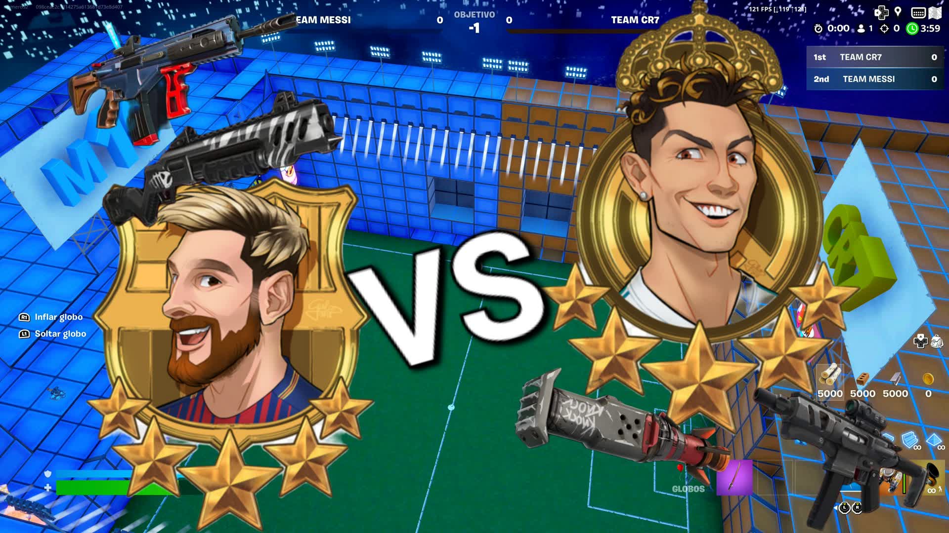 THE BEAST: CR7 vs MESS1 7341-0979-2925 by hansolo - Fortnite Creative ...