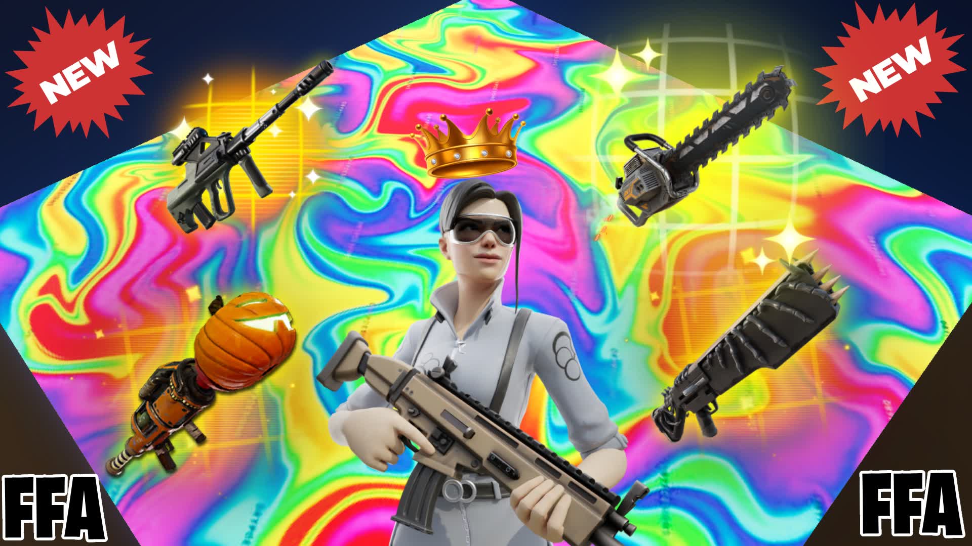 😀HAPPY FIGHTS COLOR | RAINBOW AND GOLD⭐ 8385-8834-2901 by coin-xp-afk-glit - Fortnite