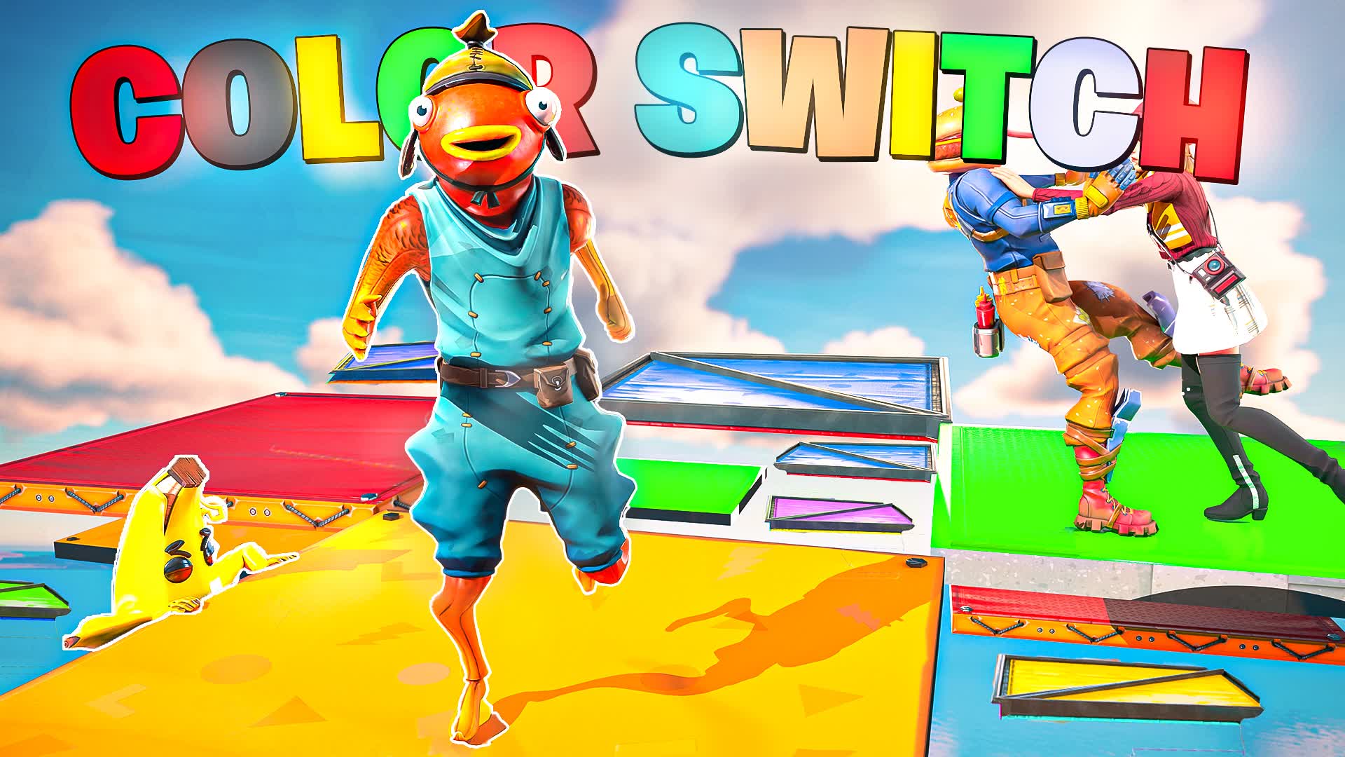😀SUPER COLOR SWITCH🌈 1893-4322-9867 by itseliyanetwork - Fortnite Creative Map Code - Fortnite.GG